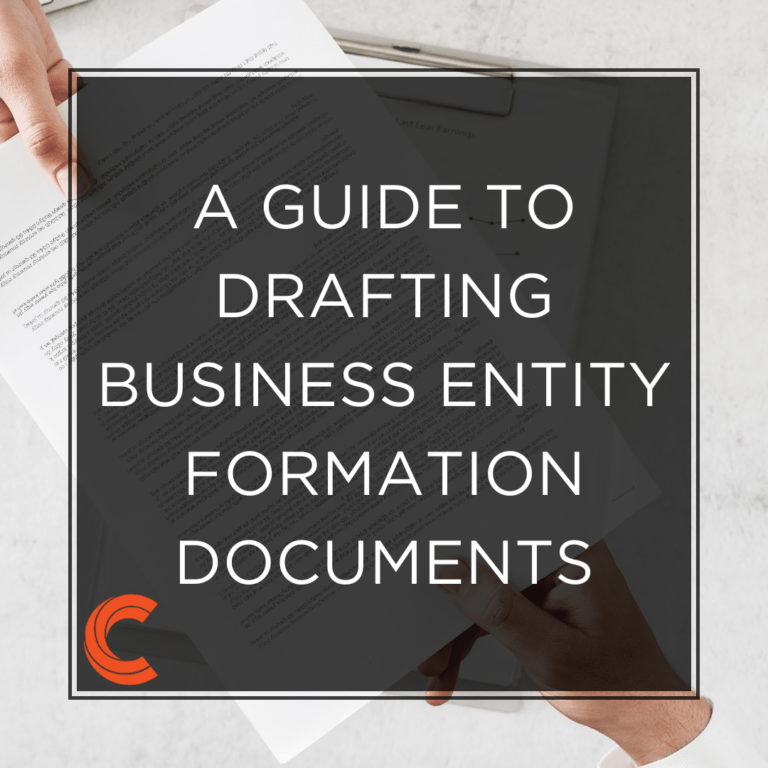 A Guide to Drafting Business Entity Formation Documents